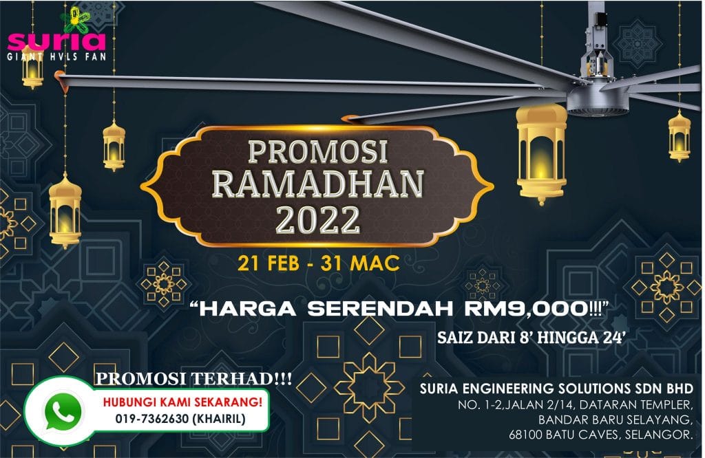 Crazy Discount "Ramadhan Promotion 2022"!!!! - Suria Giant Fan Services ...
